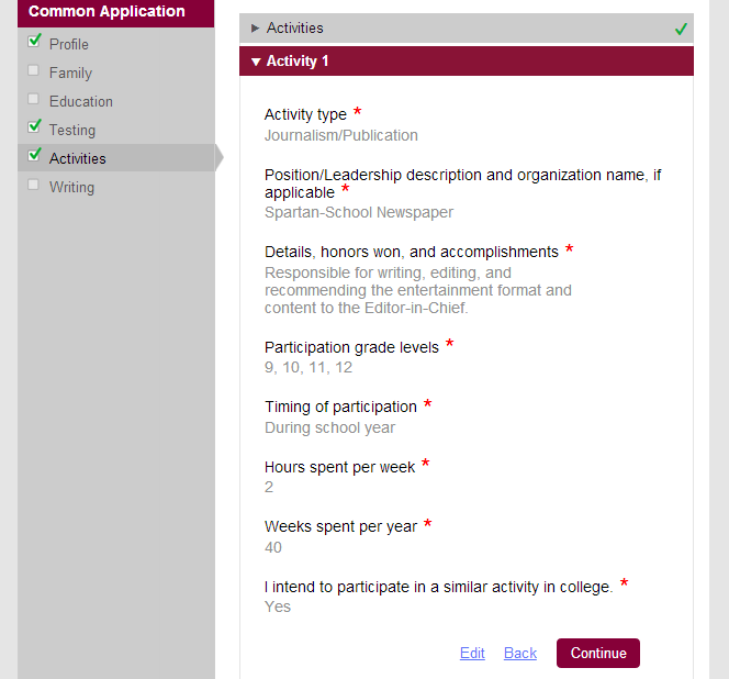 Common App Extracurricular Essay 2013 Where To Buy Essay Papers Common App Extracurricular Essay 2013 Where To Buy Essay Papers